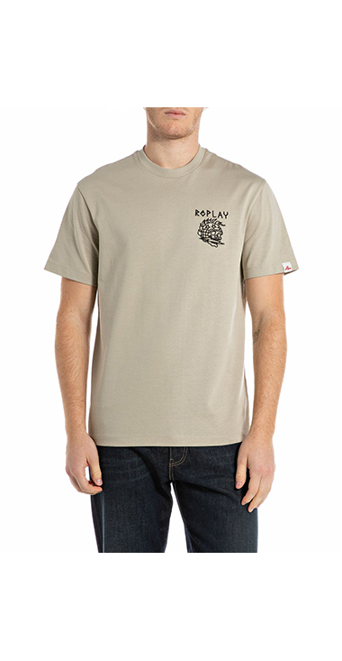 リラックスフィット ヘビーコットンジャージーSKULL Tシャツ｜REPLAY リプレイ公式通販サイト
